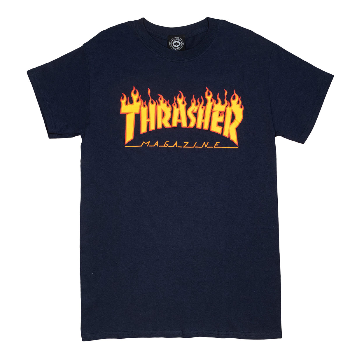 Thrasher : Flame Tee (Navy) – The Nines